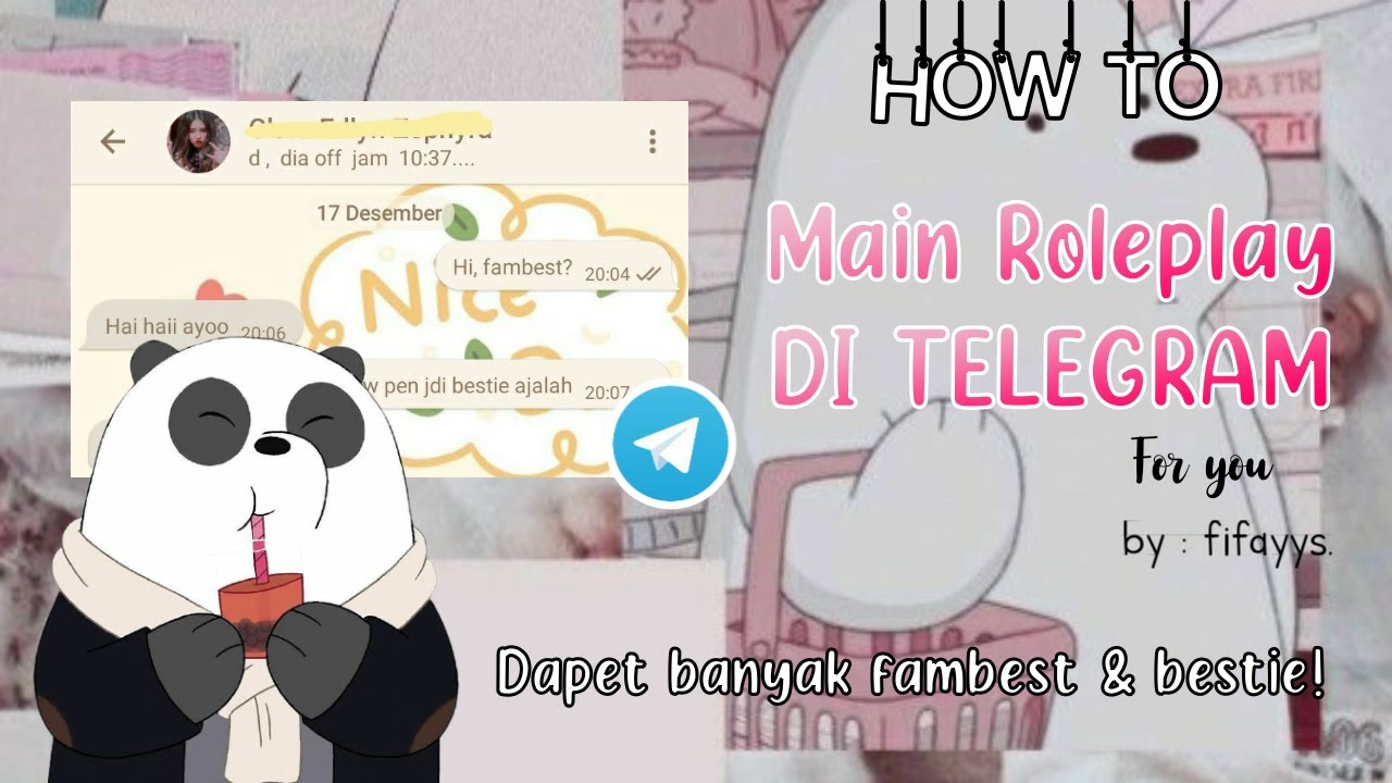 ꪶ🍥ᝢ꫶｡ Cara Main Rp di Telegram | - YouTube