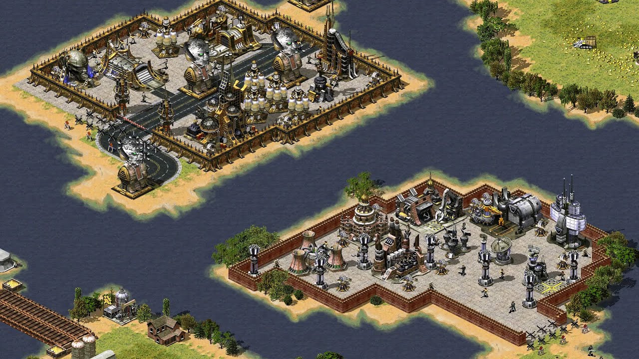 Red Alert 2 Yuri's Revenge Island Paradice V4 Map 1 vs 7 Extra Hard AI ...