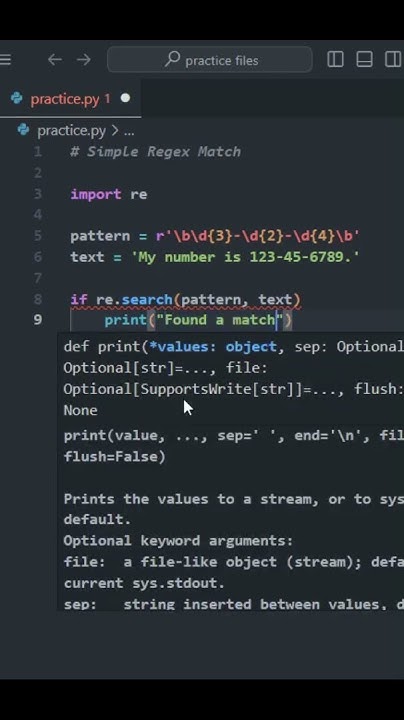 Simple Regex Match Python Pythonprogrammingcodinglearnpython Pythonforbeginners Youtube 