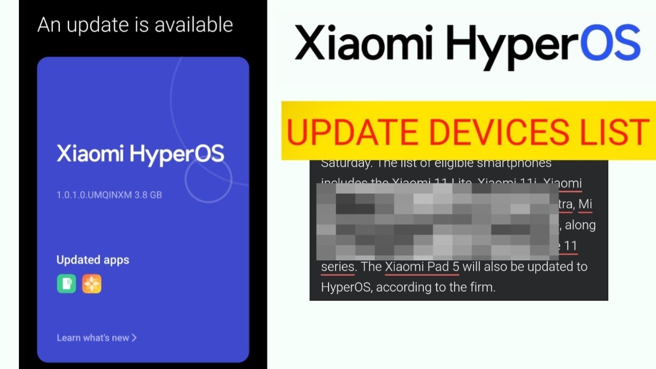 xiaomi Hyper os || hyper os rollout start || hyper os update eligible ...