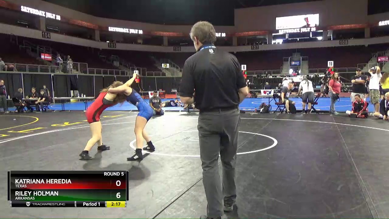 Girls Div. III 125-132 Katriana Heredia Texas Vs Riley Holman Arkansas ...