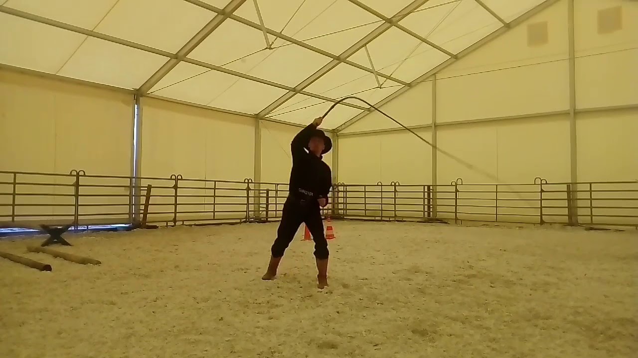 Whip cracking - my training - YouTube