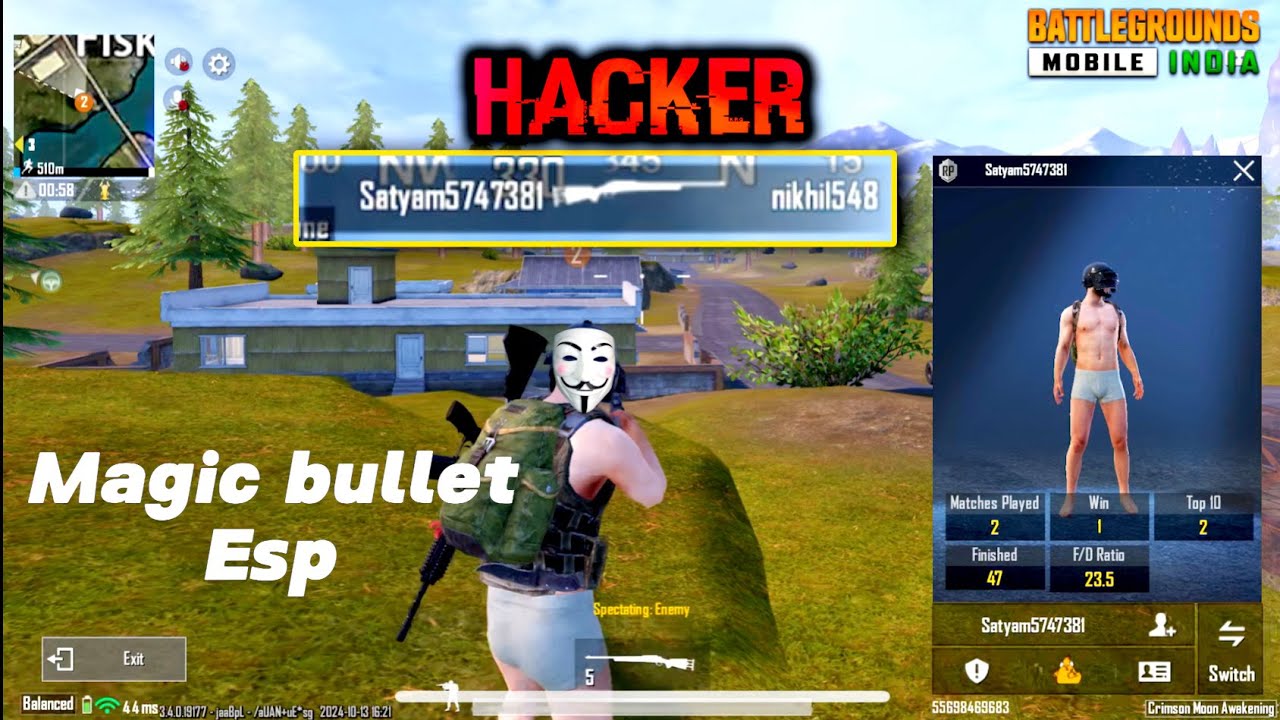 This BGMI Hacker Has ESP / Magic Bullet . Good Hacks With Zero Skills ...