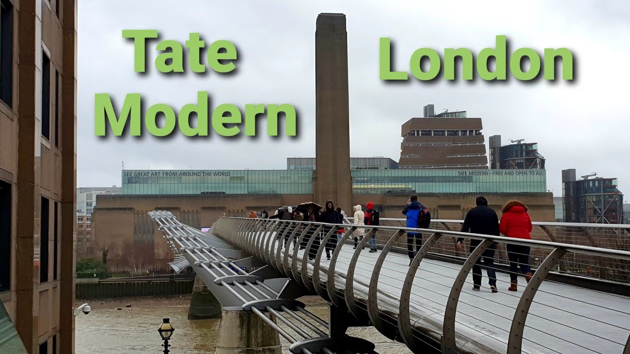 Tate Modern, View from the Tate, Tate Gallery tour London England 2020 ...