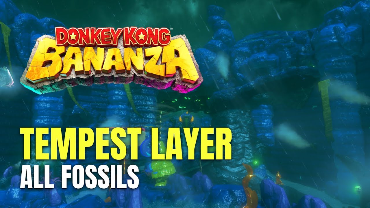 Donkey Kong Bananza Tempest Layer All Fossils Locations - 100% Guide ...