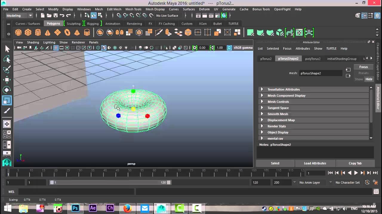 Maya 2016 Bonus tool tutorial : 2. How to paint duplicate objects on a mesh - YouTube