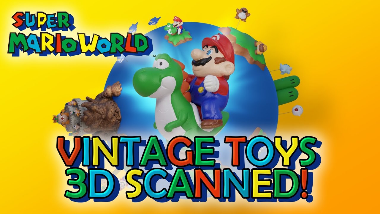 3D Scanning Retro Mario Toys - All 20 Super Mario World Keshi Figures ...