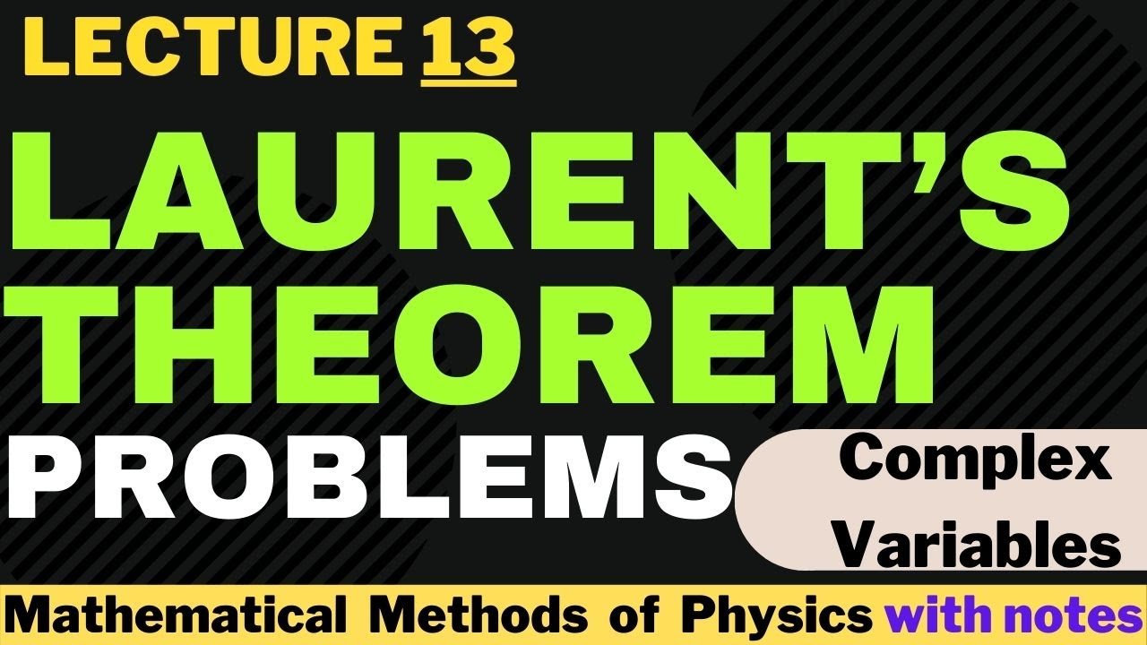 problems of Laurent’s theorem | Laurent's Theorem | Laurent's Series ...