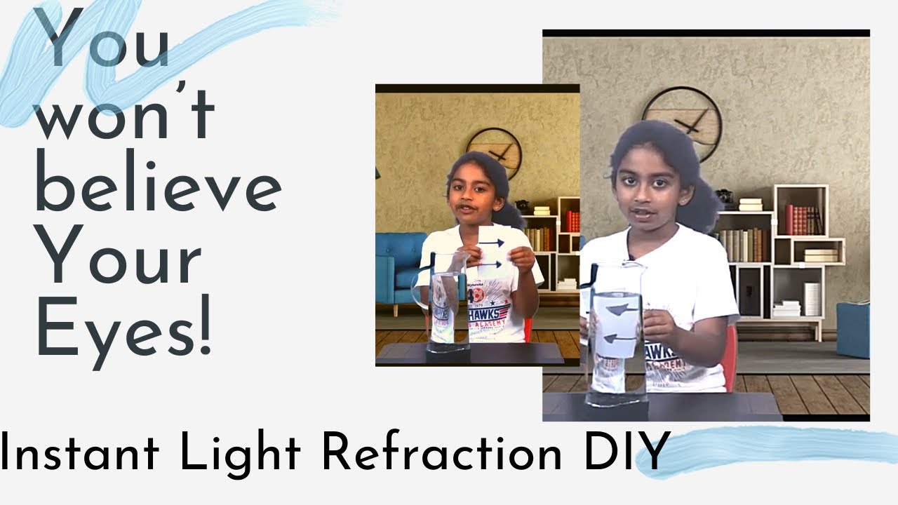 Magic trick with LIGHT REFRACTION | DIY with JUST Paper and Water ! # ...