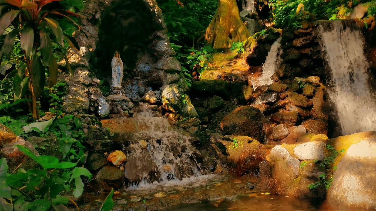 Satisfying Mini Waterfall Sounds And The Divine Grotto 🙏 - YouTube