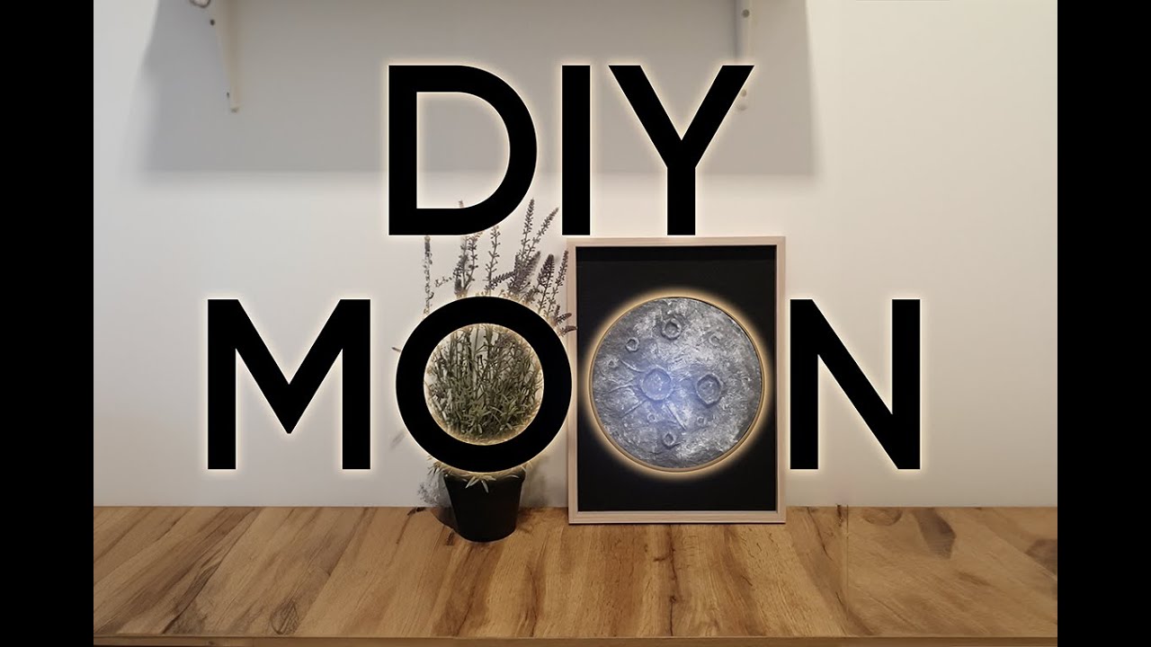 Create DIY Moon with Tissue Paper #diy #moon - YouTube