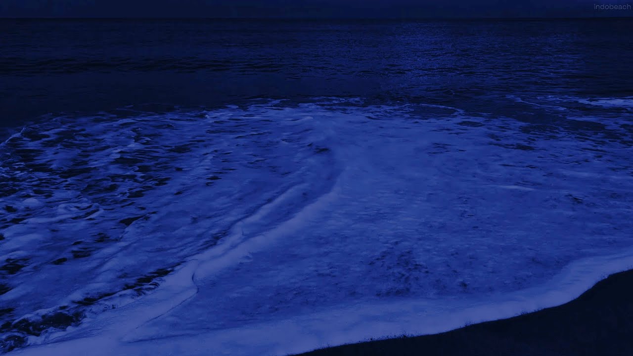Falling Asleep With The Waves On A Peaceful Night - Deep Sleeping On A ...