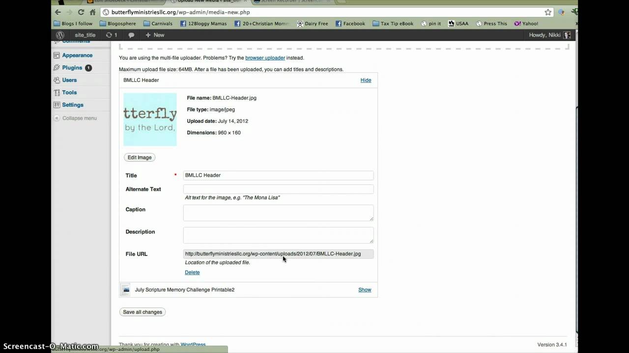 How to upload Media through WP - YouTube
