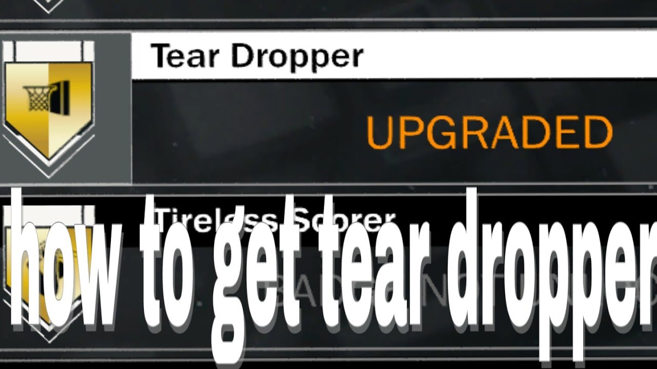 HOW TO GET TEAR DROPPER BADGE NBA 2K17 BADGE TUTORIAL - YouTube