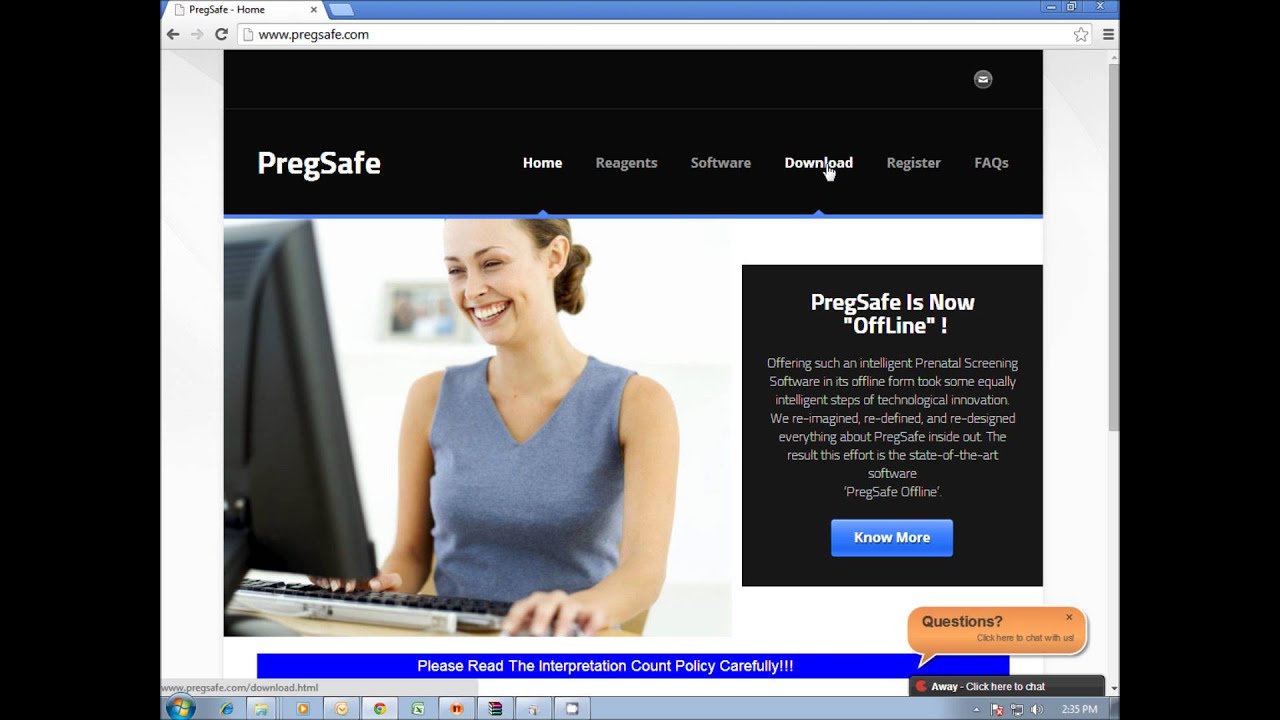 Downloading PregSafe Setup - YouTube