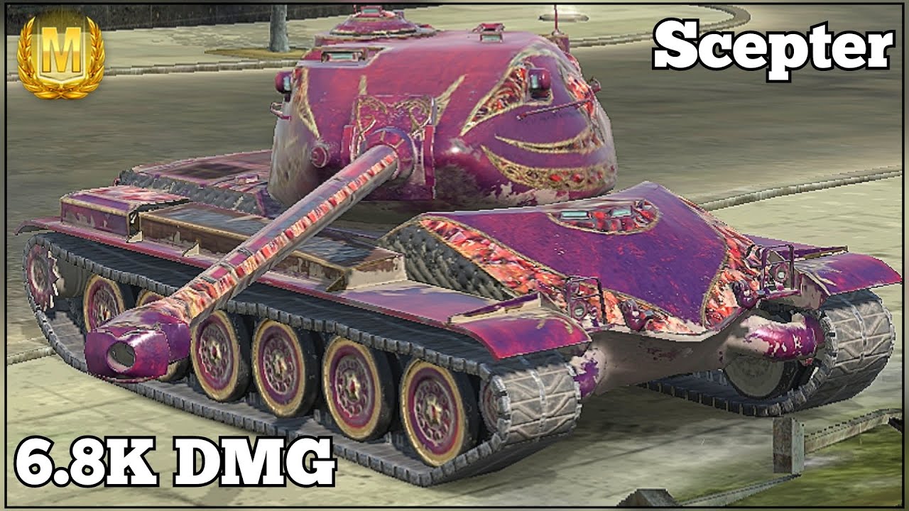 Scepter ☆ 6.8K Damage ☆ 4 Kills ☆ WoT Blitz - YouTube