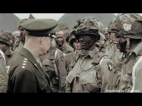 WW2 HD Colorization: Airborne divisions in action in Operation Overlord ...