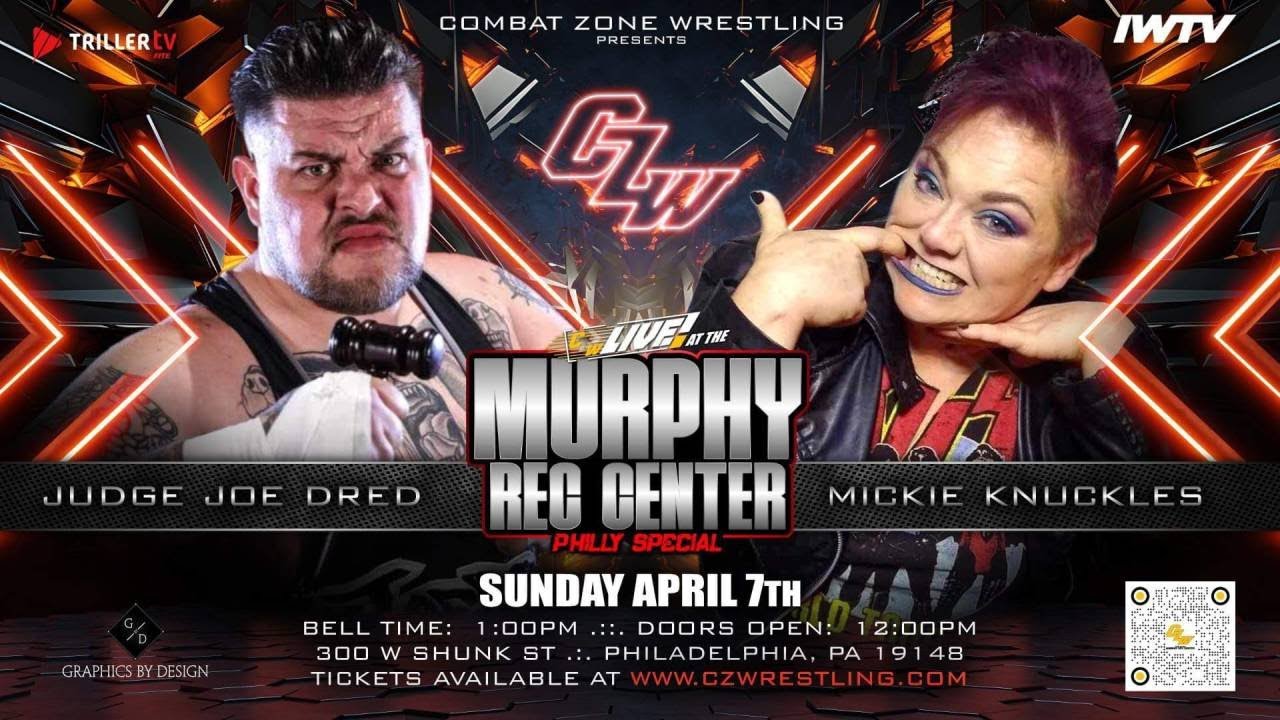 [Free Match] Judge Joe Dred vs Mickie Knuckles CZW Rules | Murphy Rec ...