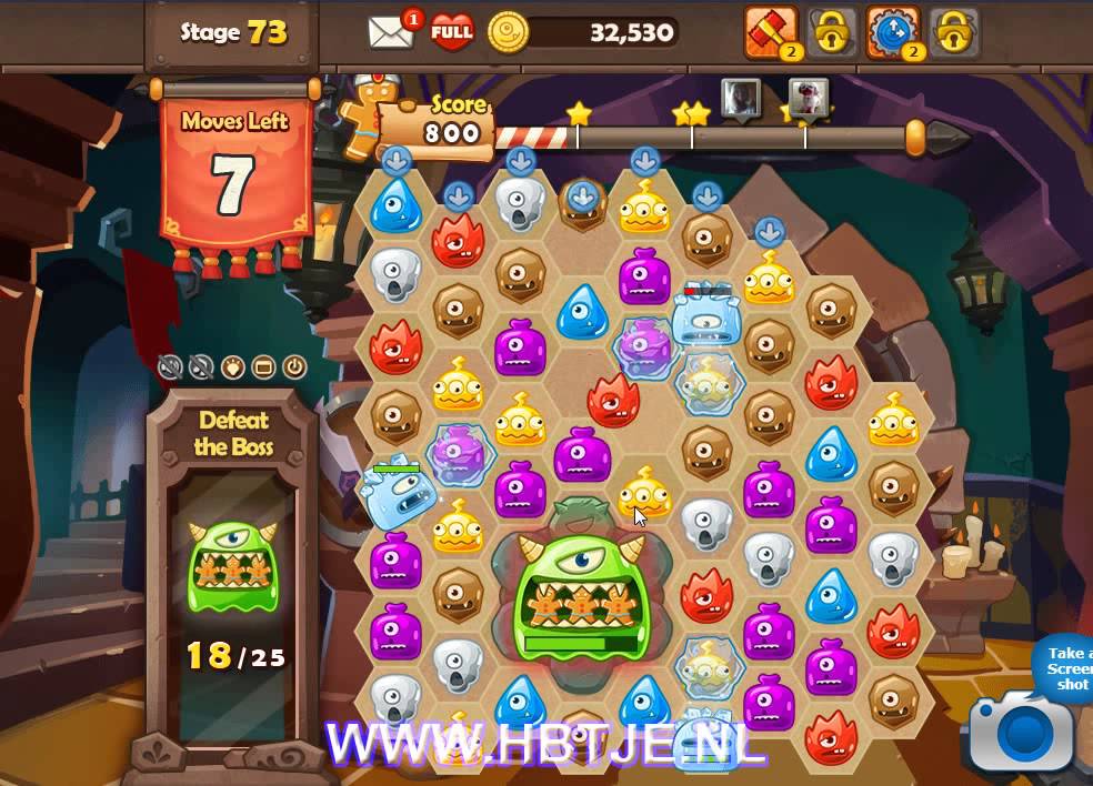 Monster Busters hexa blast level 73 - YouTube