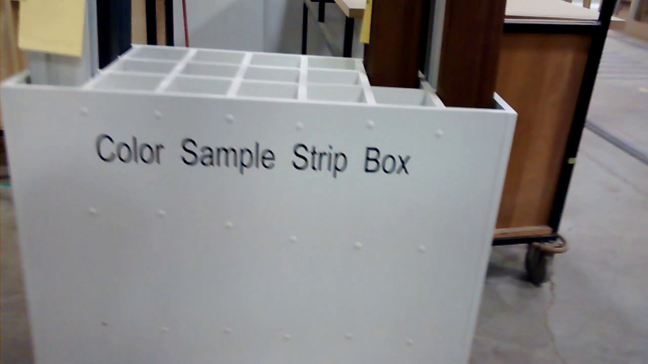 Shipping Color Sample Strip Cart - YouTube