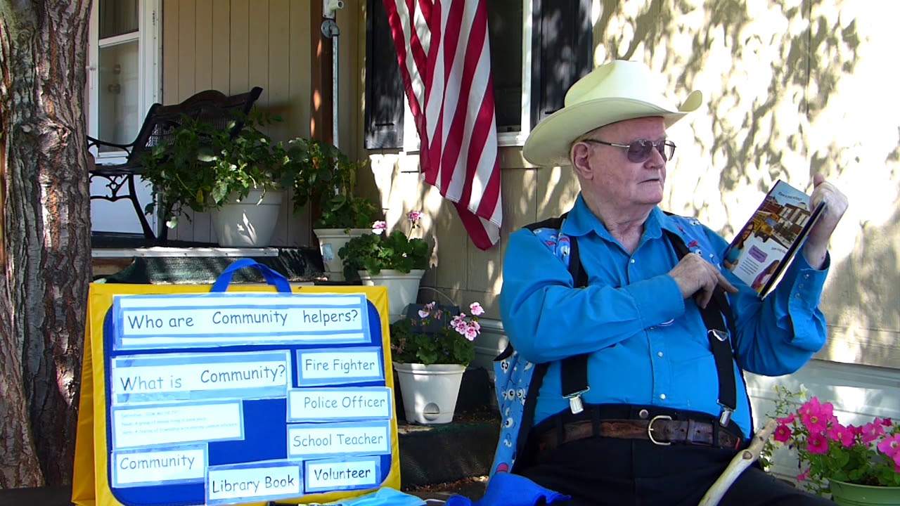 Grandpa Dave reads "Community" for Head Start students - YouTube