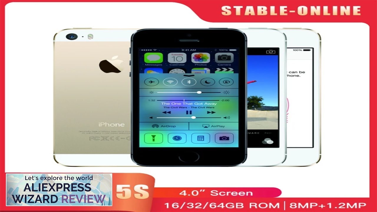 Apple iPhone 5s 4G LTE Mobile Phone 16GB/32GB/64GB ROM 4.0'' IPS LCD Review - YouTube