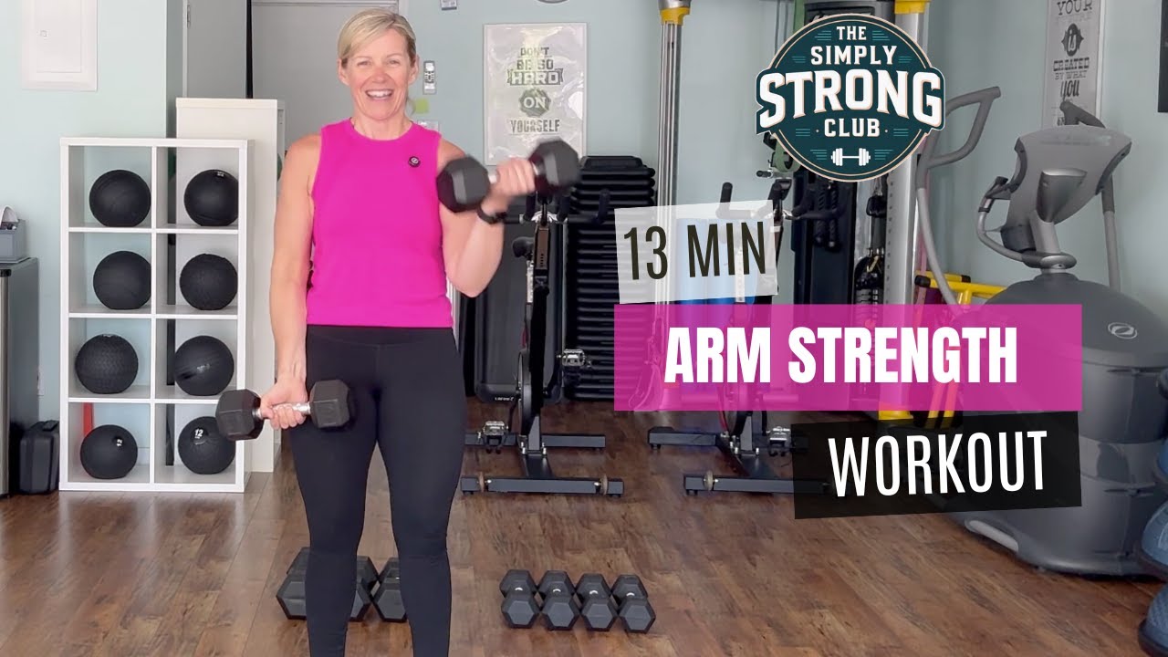 13MIN Arm Workout with Dumbbells At Home! | Strong, Toned Arms Fast ...