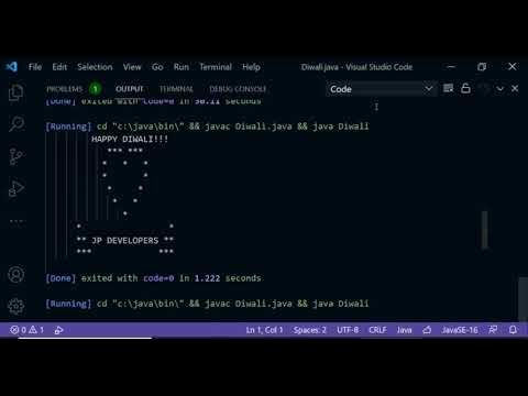 java program for diwali || happy diwali program || coding whatsapp status || jpwebdevelopers ...