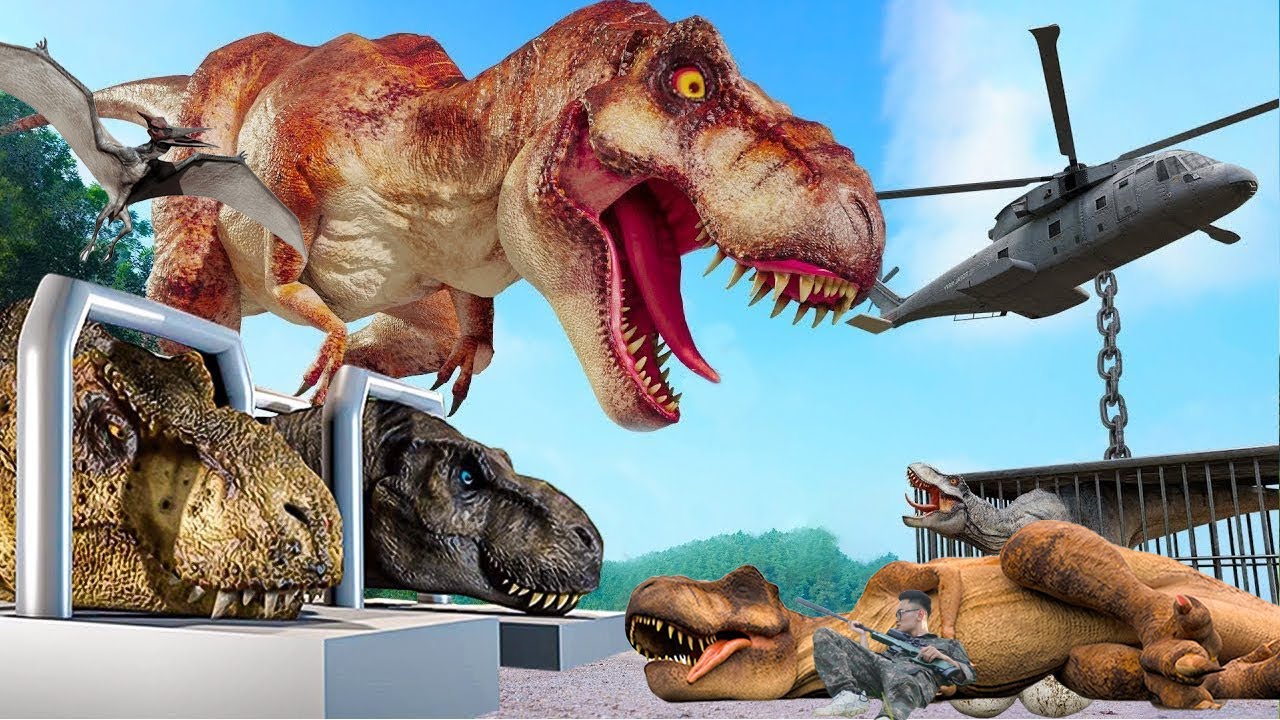 Epic Showdown: Dinosaurs vs. Modern Technology in a Battle for Survival ...