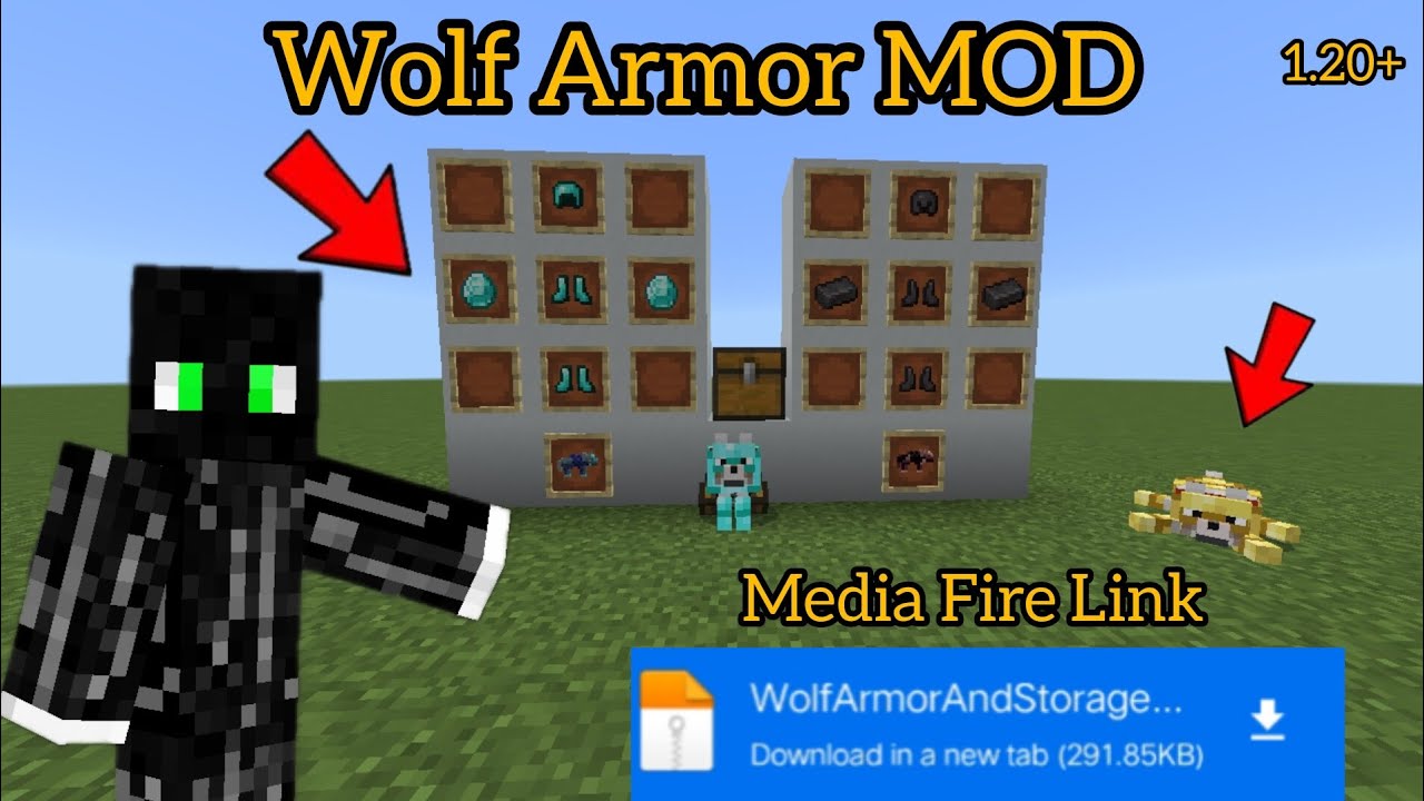 Wolf Armor Mod For Mcpe 1.20+ - YouTube