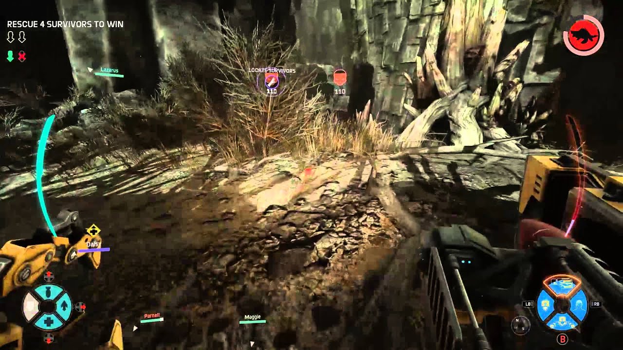 Evolve's Rescue mode gameplay - Single Player Hunter party - YouTube
