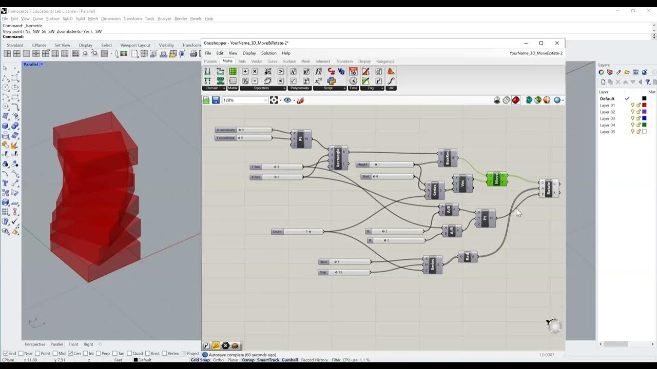 3D Move & Rotate in Grasshopper - YouTube