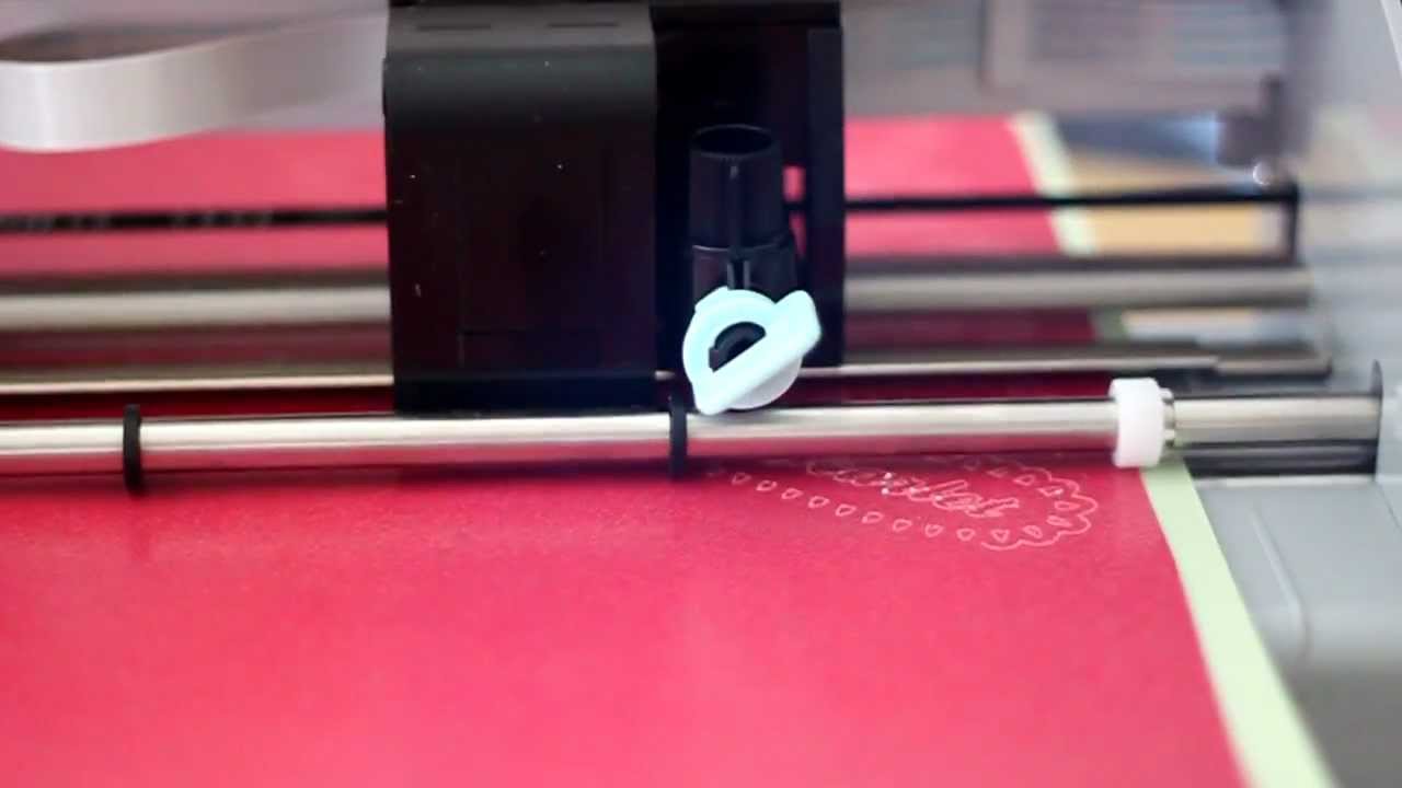 Silhouette Digital Cutting Machine in Action - YouTube