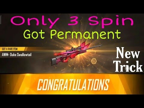 How Get Permanent Rare Item In Freefire।।New AWM Skin।Only 3 Spin ...