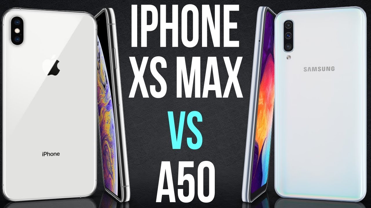 iPhone XS Max vs A50 (Comparativo) - YouTube