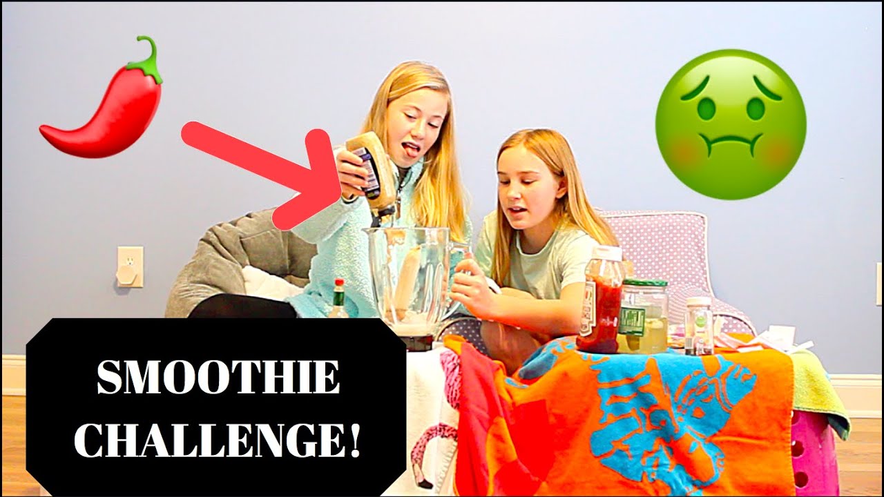 SMOOTHIE CHALLENGE **gone wrong** - YouTube