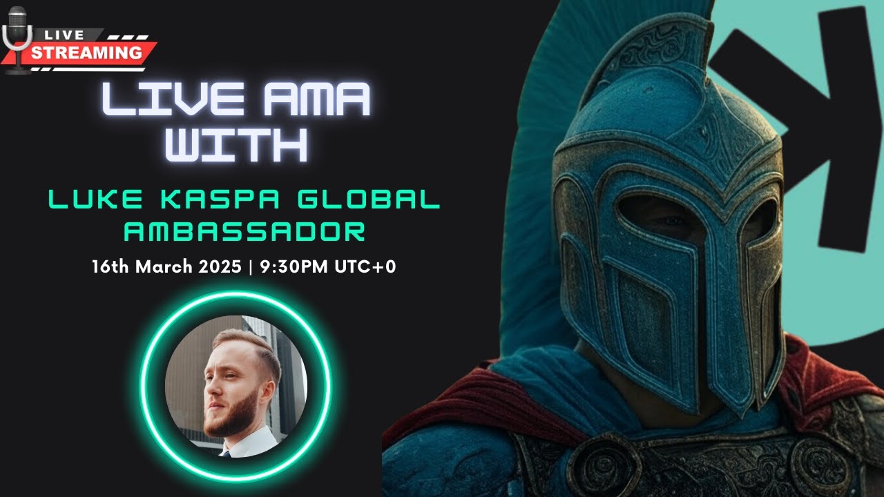 LIVE AMA WITH LUKE KASPA GLOBAL AMBASSADOR - YouTube