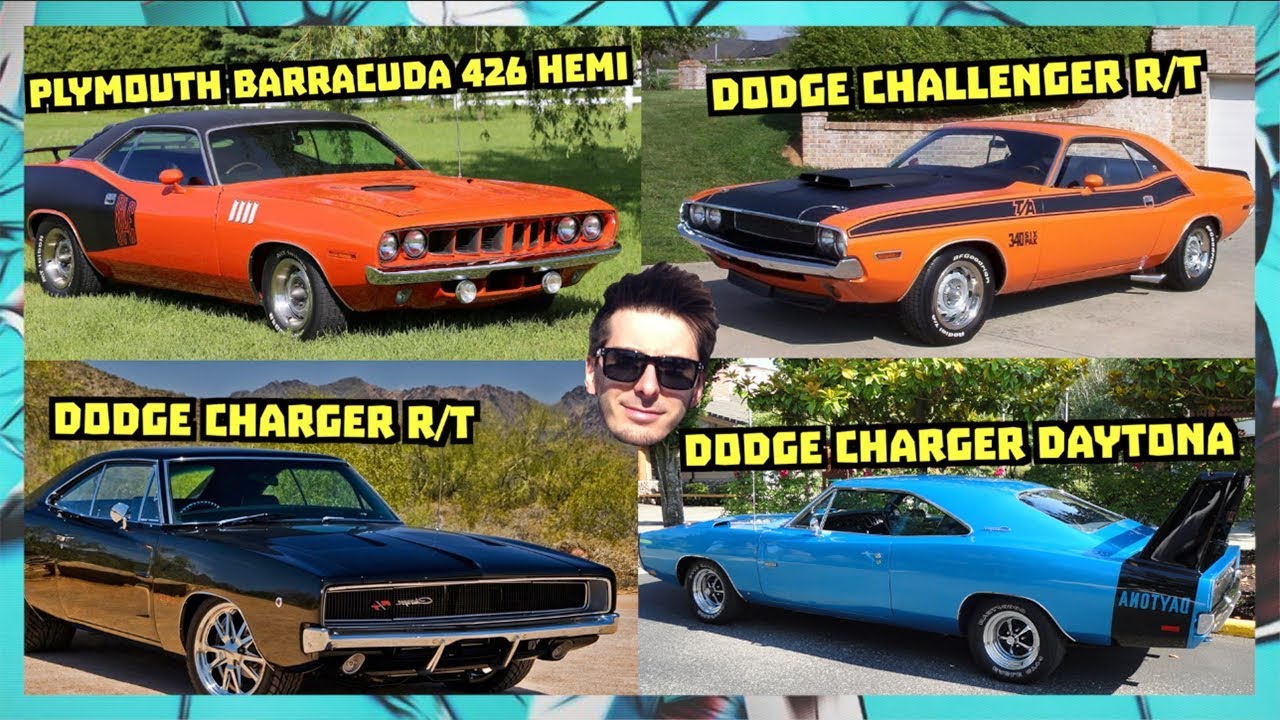 DODGE CHARGER '70 R/T, Plymouth Barracuda 426 Hemi, Dodge Challenger R ...