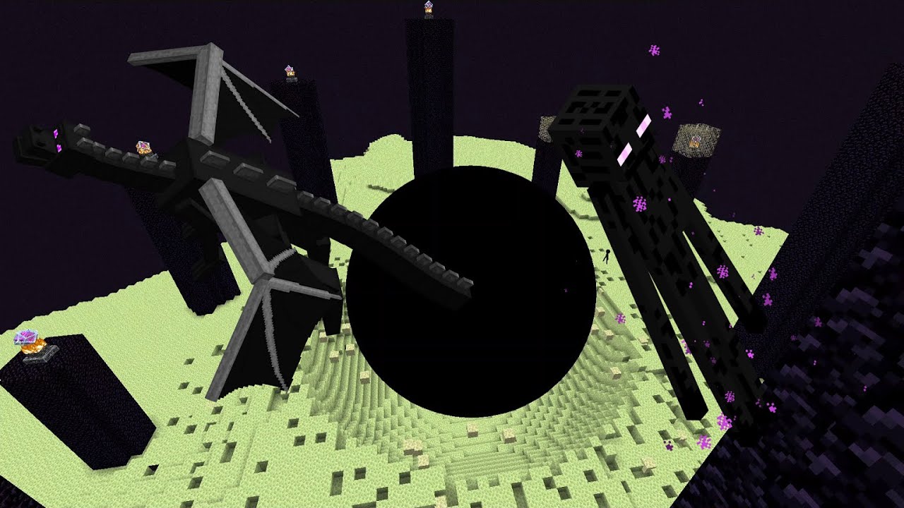 NETHER AND END VS BLACK HOLE - MINECRAFT - YouTube