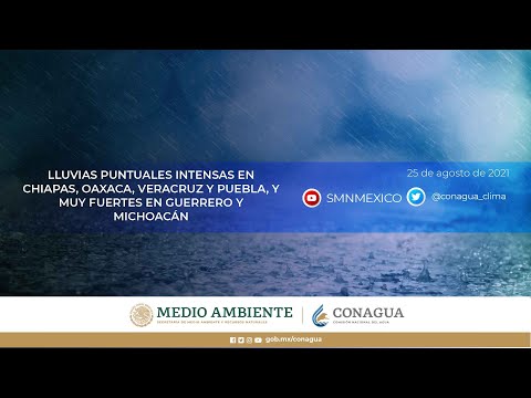 25 de agosto de 2021 8:00h Pronóstico del Tiempo