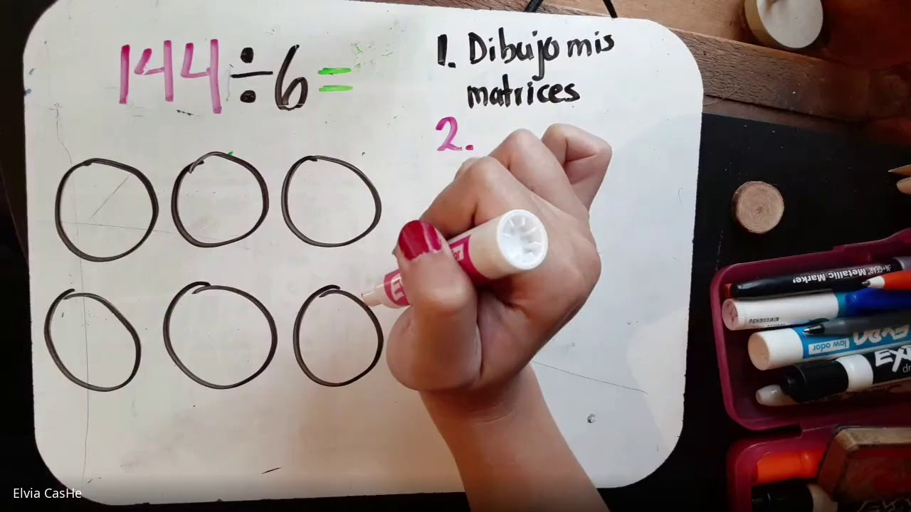 Division con el modelo de matrices. - YouTube