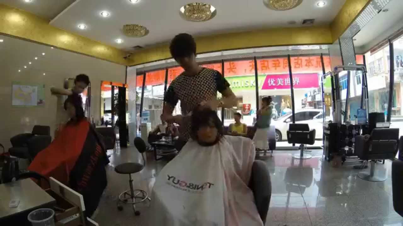 Kaiden Haircut in Dongxing - YouTube