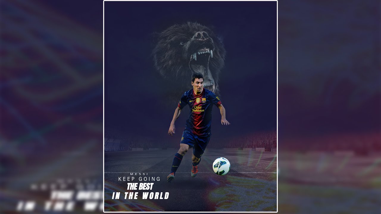Messi Sports Design in Photoshop By Sohag Art. - YouTube