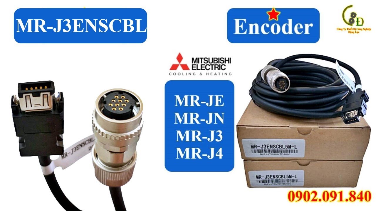 MR-J3ENSCBL-L cáp cable encoder servo Mitsubishi 5m 10m 15m - YouTube