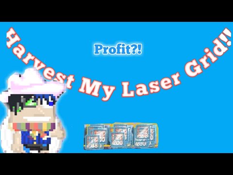 Harvest My Laser Grid Farm! Profit???? (Growtopia) - YouTube