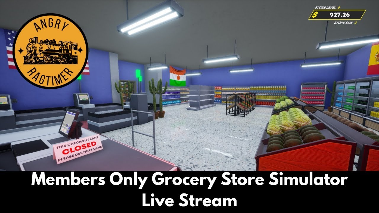 Members Only Grocery Store Simulator Cleanup Stream | Grocery Store ...