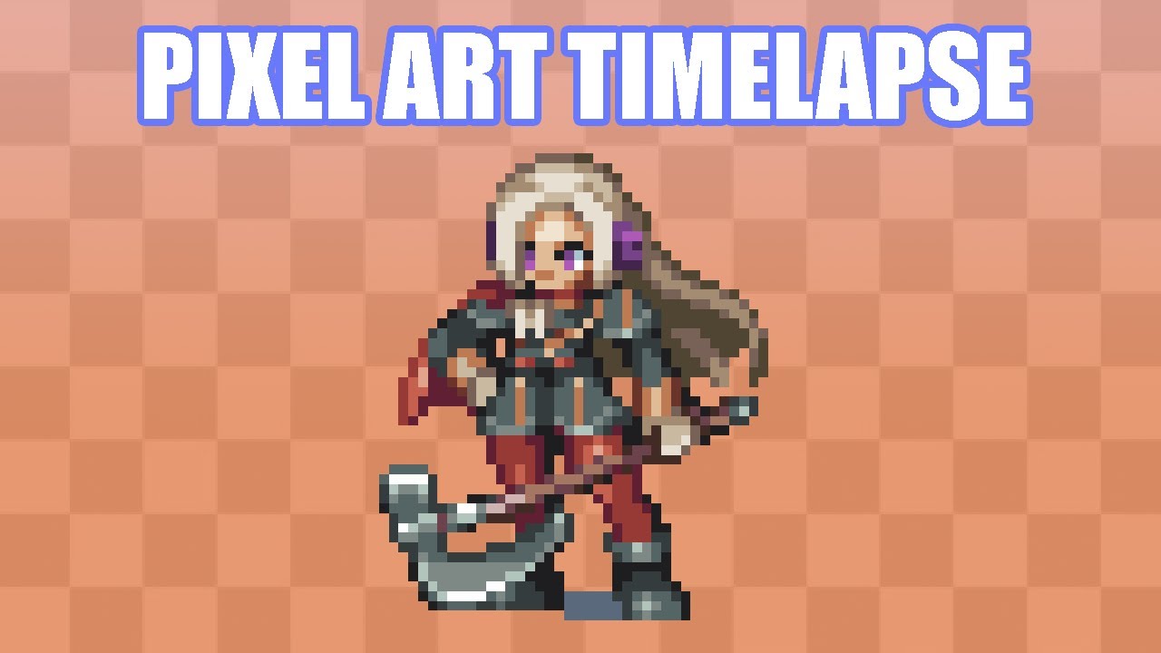PIXEL ART TIME LAPSE #199 - Edelgard (Fire Emblem Three Houses) - YouTube