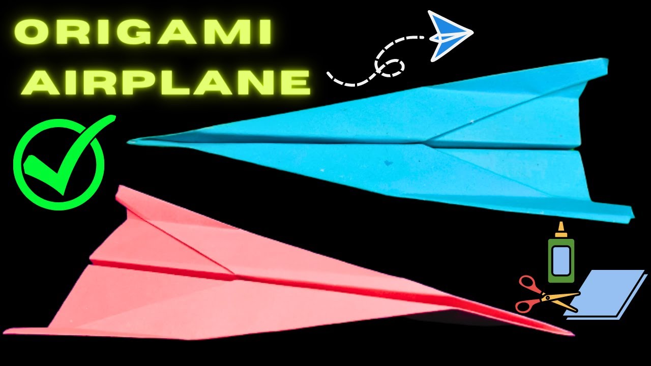 Make a Easy Origami Paper Airplane in Just 3 Minutes | Handmade Origami ...