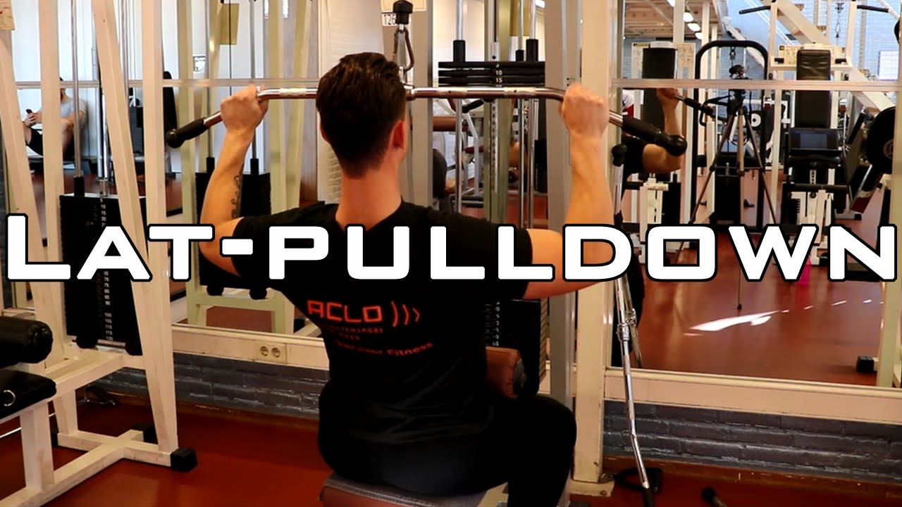 Lat pulldown - ACLO fitness - YouTube
