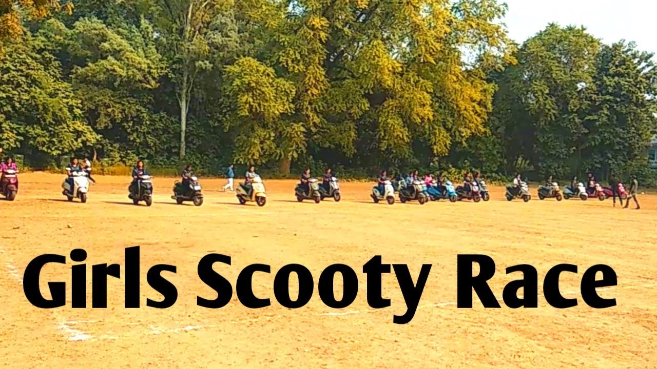 Girls Scooty Race | Girls Slow Scooty Race | Euphoria 2k18 | MLN ...